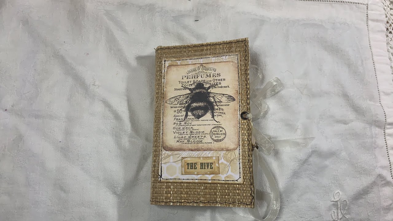 The Hive “Bee” Mini Vintage Journal - YouTube