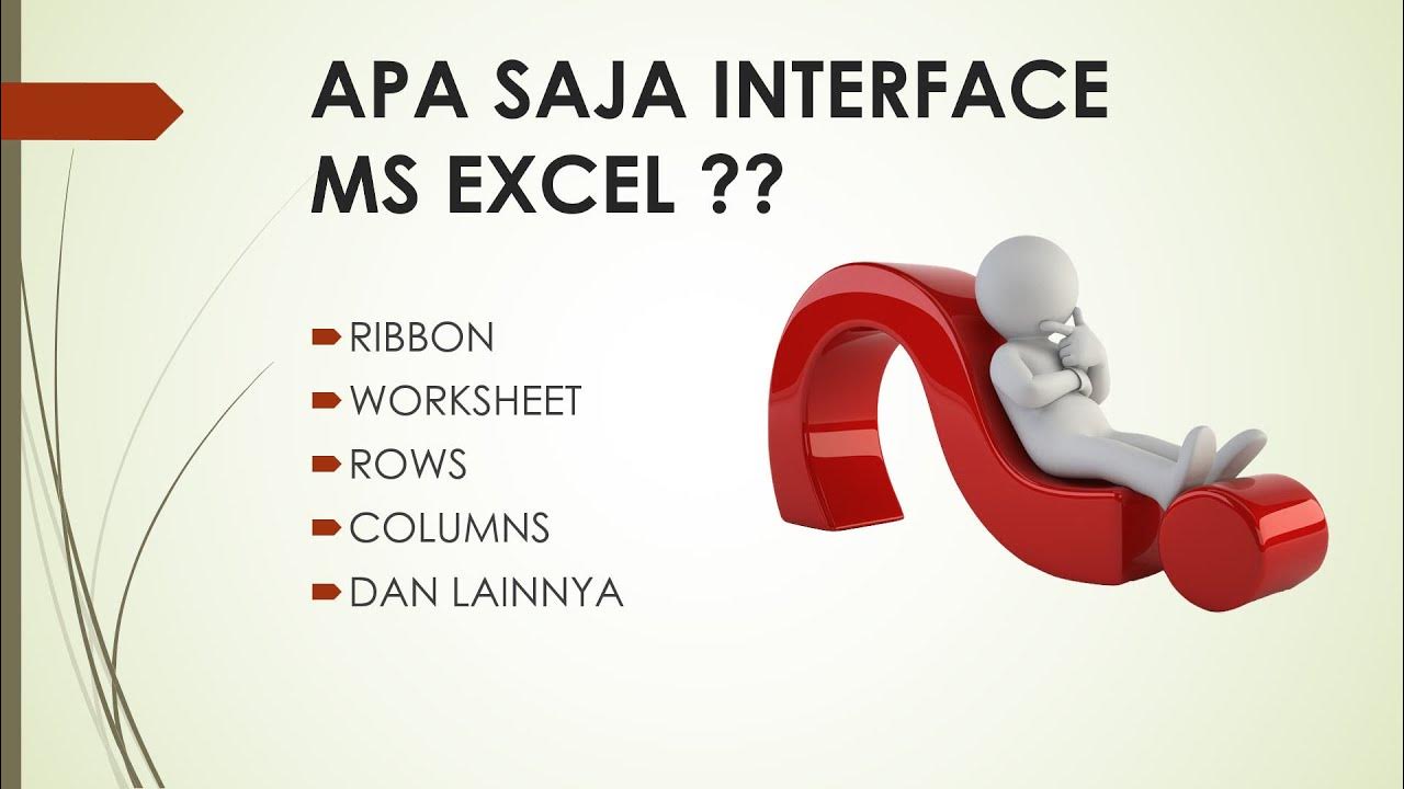 Mengenal User Interface (Tampilan Antar Muka) Microsoft Office Excel ...
