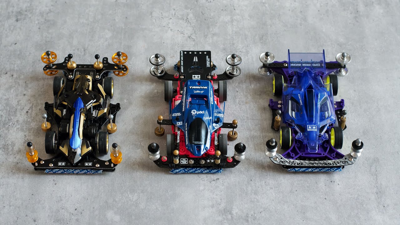 Tamiya Mini4wd: Light dash motor test run (FMA vs MS Chassis) - YouTube