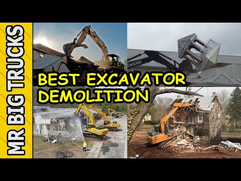 Watch This: Best Excavator Construction Demolition Destroying Buildings ...