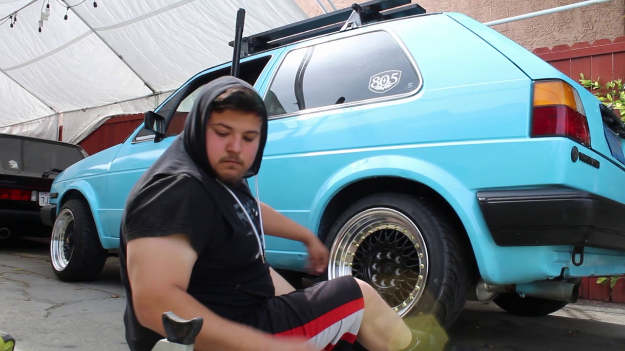 Vw golf mk2 daily stance - YouTube