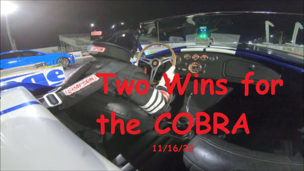 Finally Back to the Track - Two Wins for the Cobra - YouTube