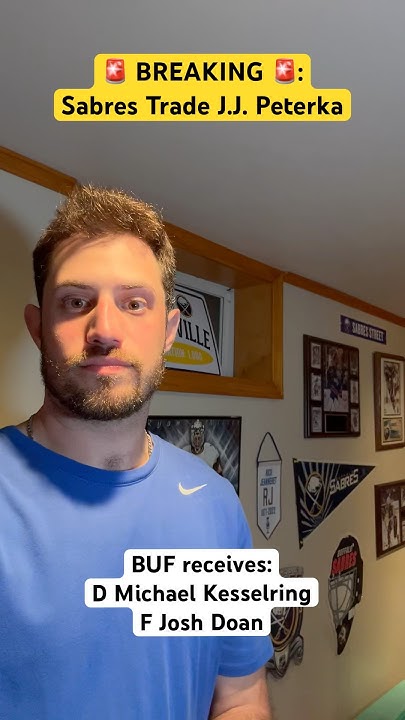BREAKING: Sabres Trade J.J. Peterka to Utah #jjpeterka #michaelkesselring #joshdoan #sabres ...
