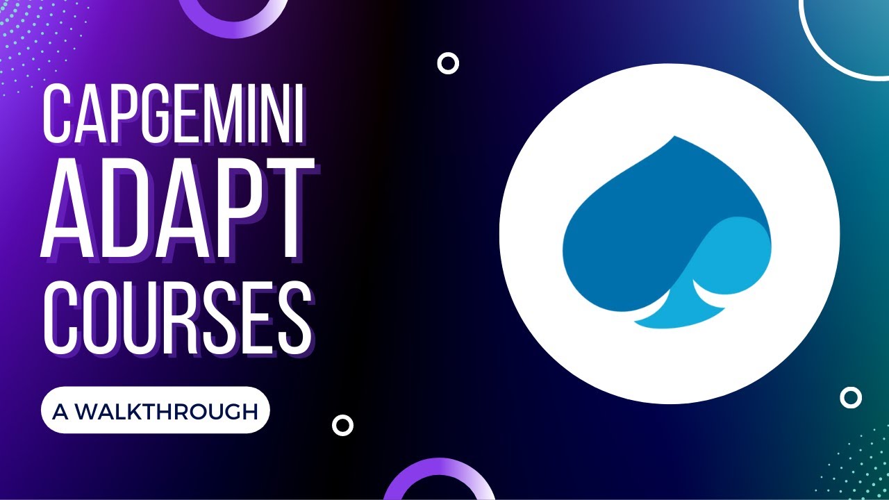 Capgemini Analyst A4 ADAPT Courses Walkthrough - YouTube