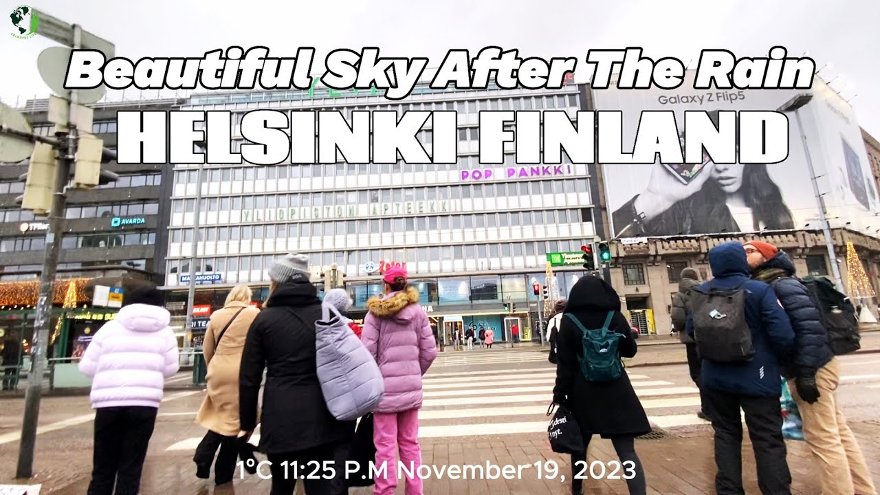 🇫🇮 Beautiful Sky After The Rain In Helsinki Finland| Street Walk ...