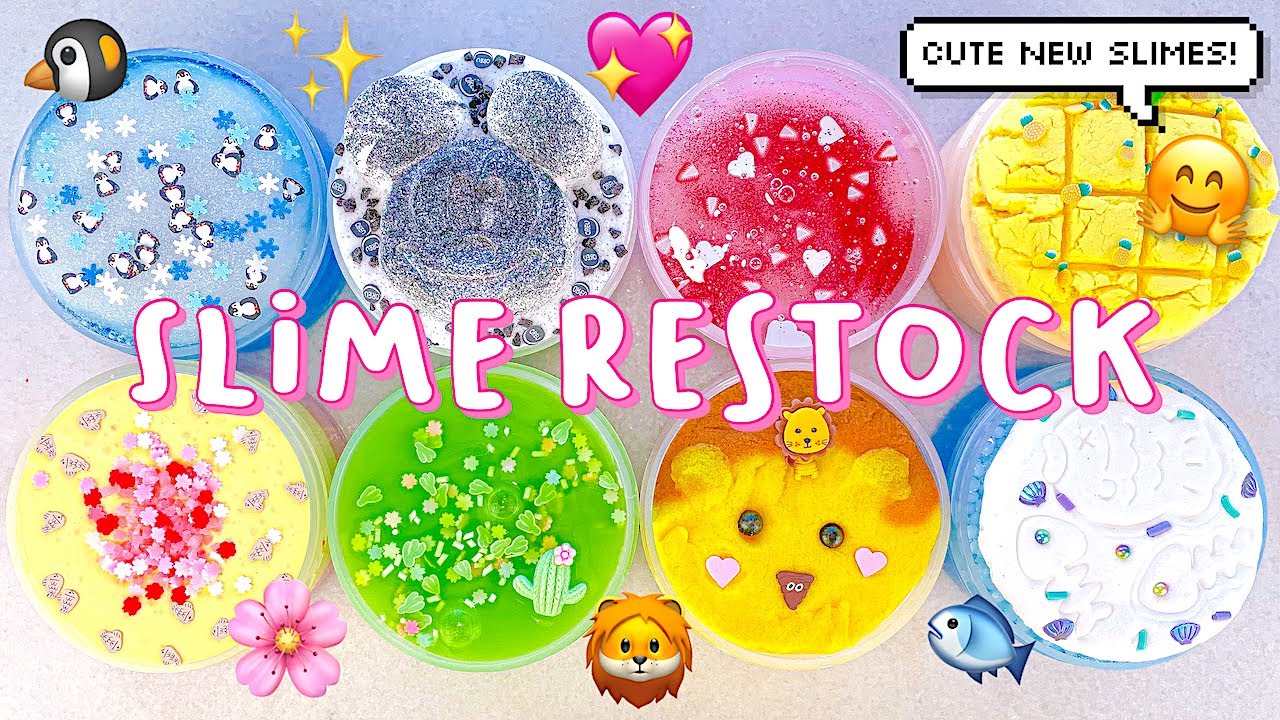 SLIME RESTOCK: CUTEST NEW DIY CLAY SLIMES & MORE! November 14th - YouTube