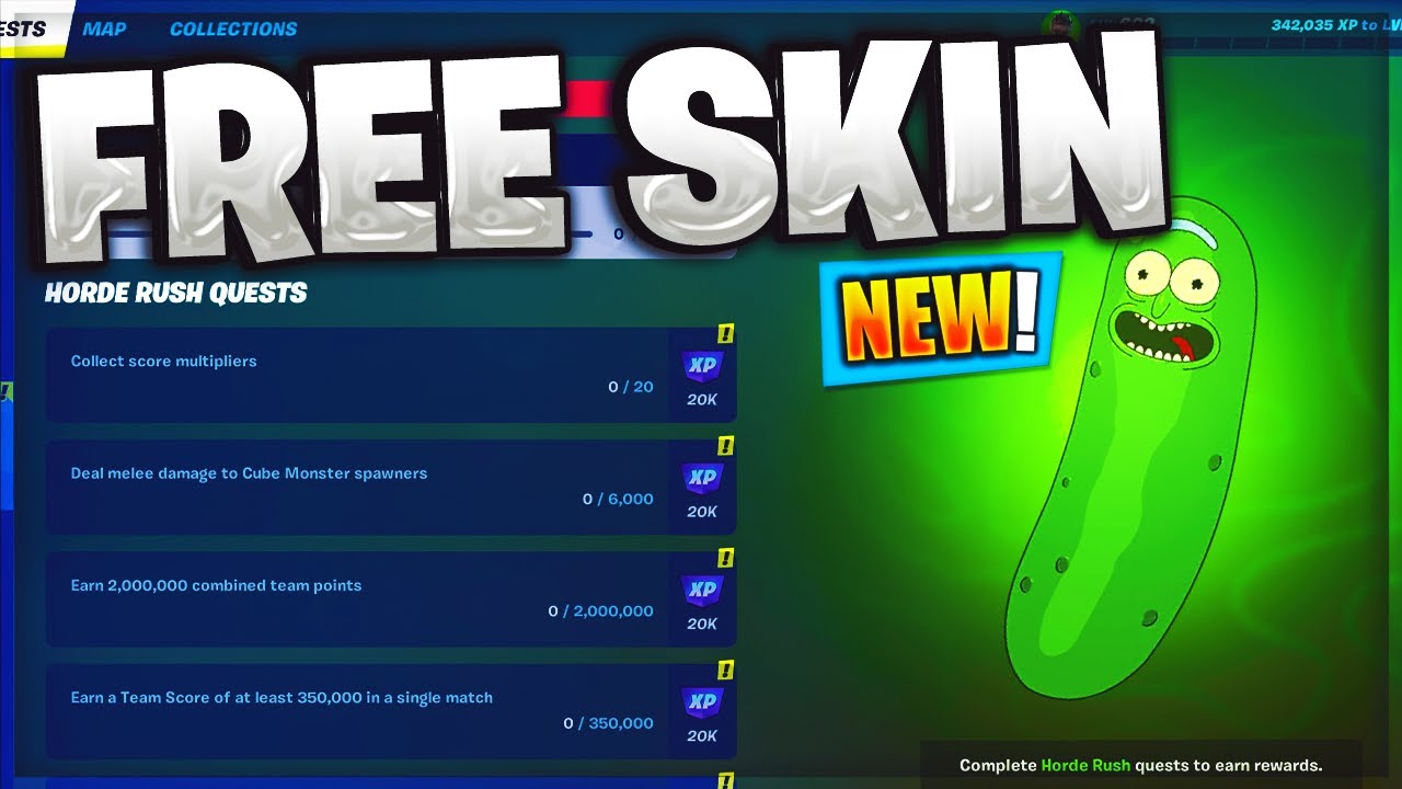 Pickle Rick Backbling is FREE! in fortnite - YouTube