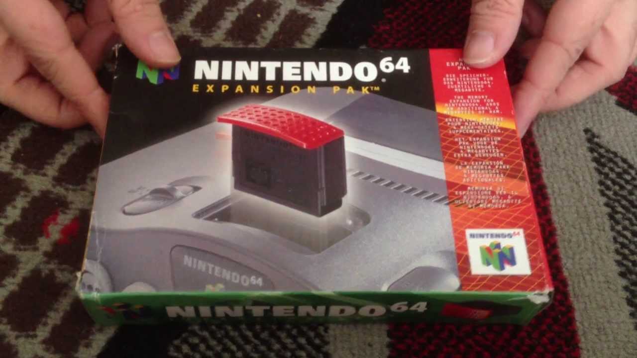 Nostalgamer Unboxes Nintendo 64 Expansion Pak Pack PAL UK Version - YouTube