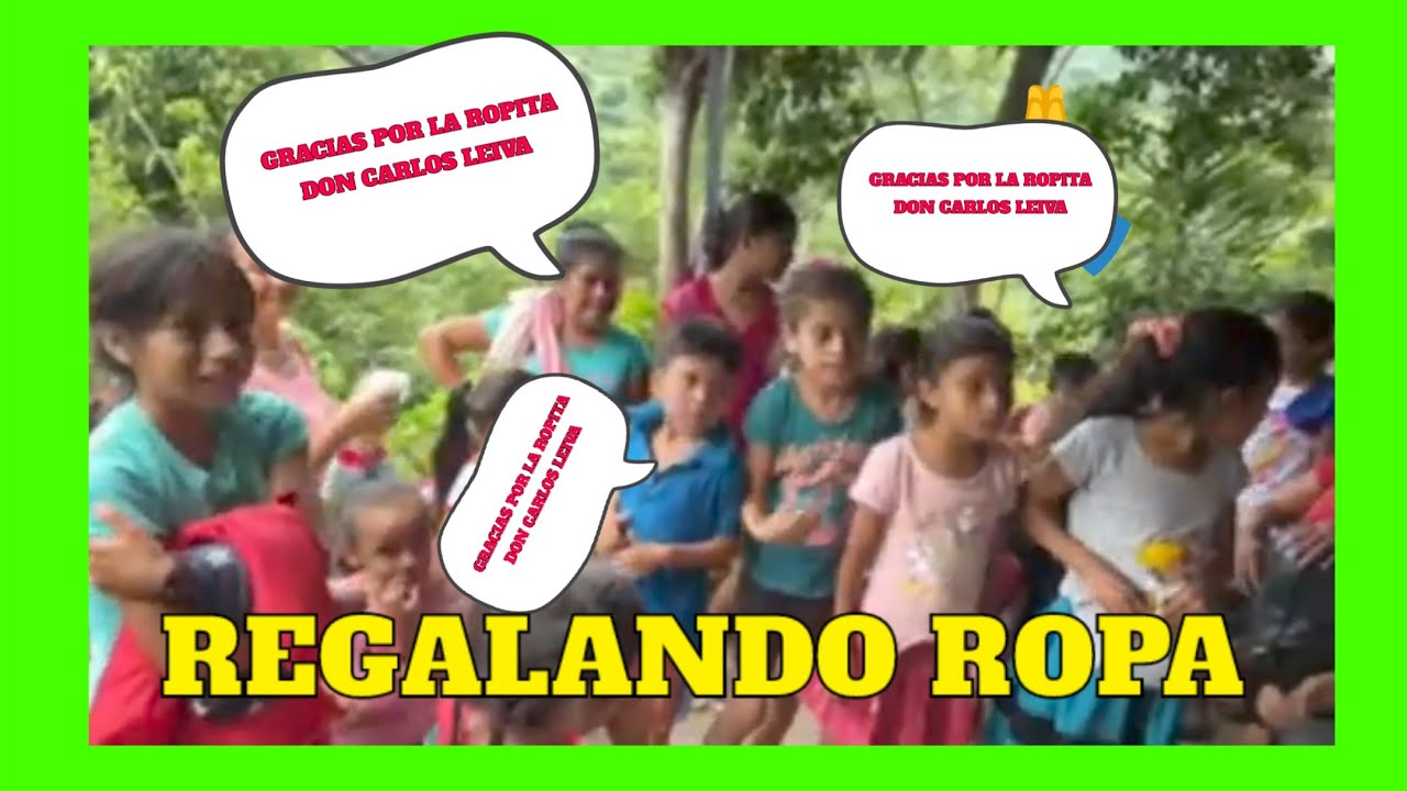 REGALANDO Ropa a personas de gran necesidad - YouTube