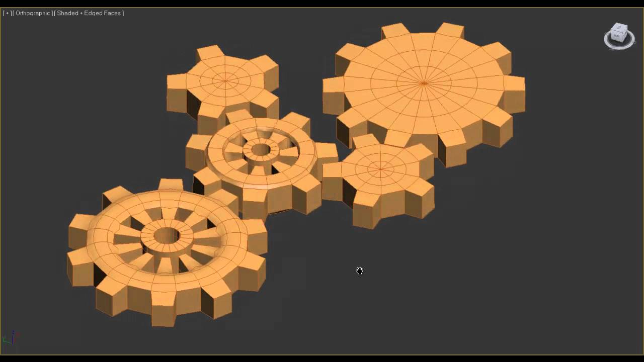 3DS Max Turning cogs - YouTube