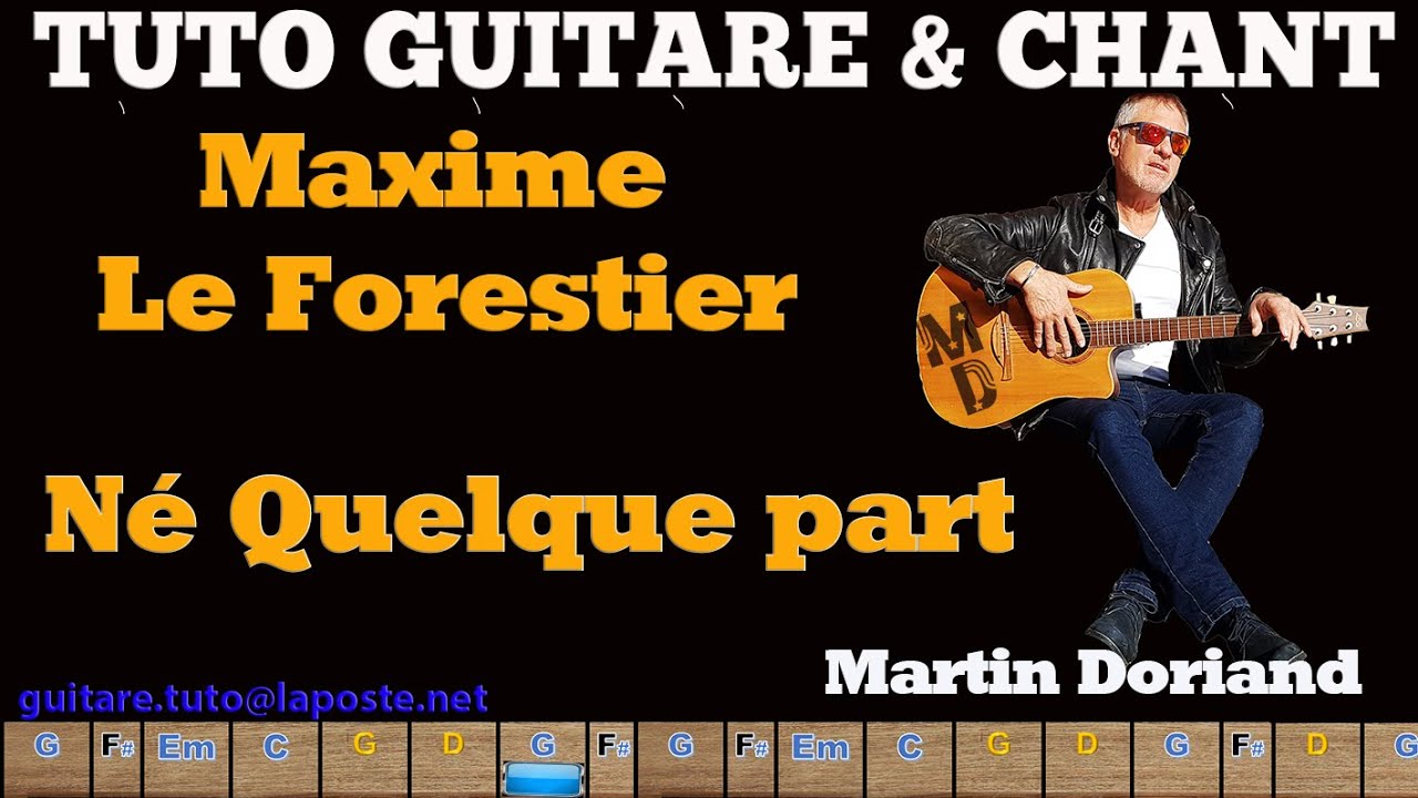 Tuto Guitare chant Maxime Le Forestier, Né quelque part - YouTube