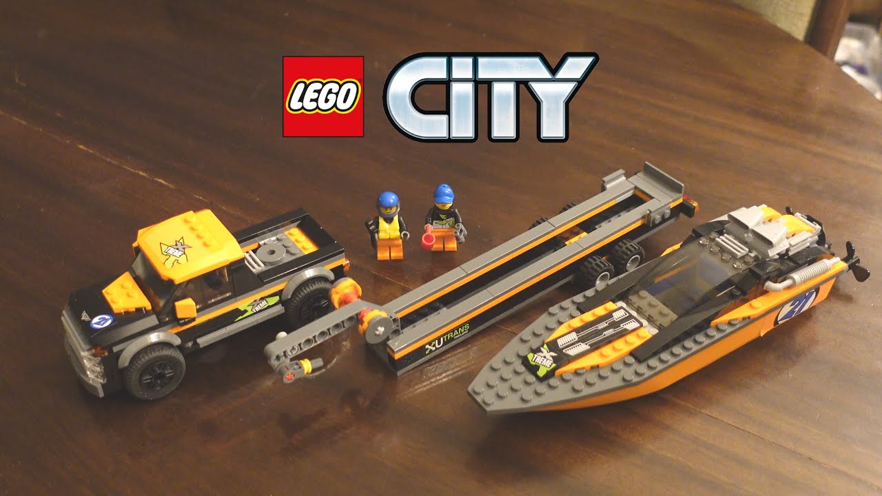 Lego City 60085 4x4 with Powerboat - YouTube