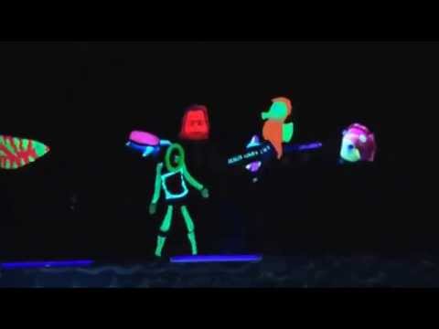 Parts of Glow at the Dark Puppet show Cool 2014 opening - YouTube