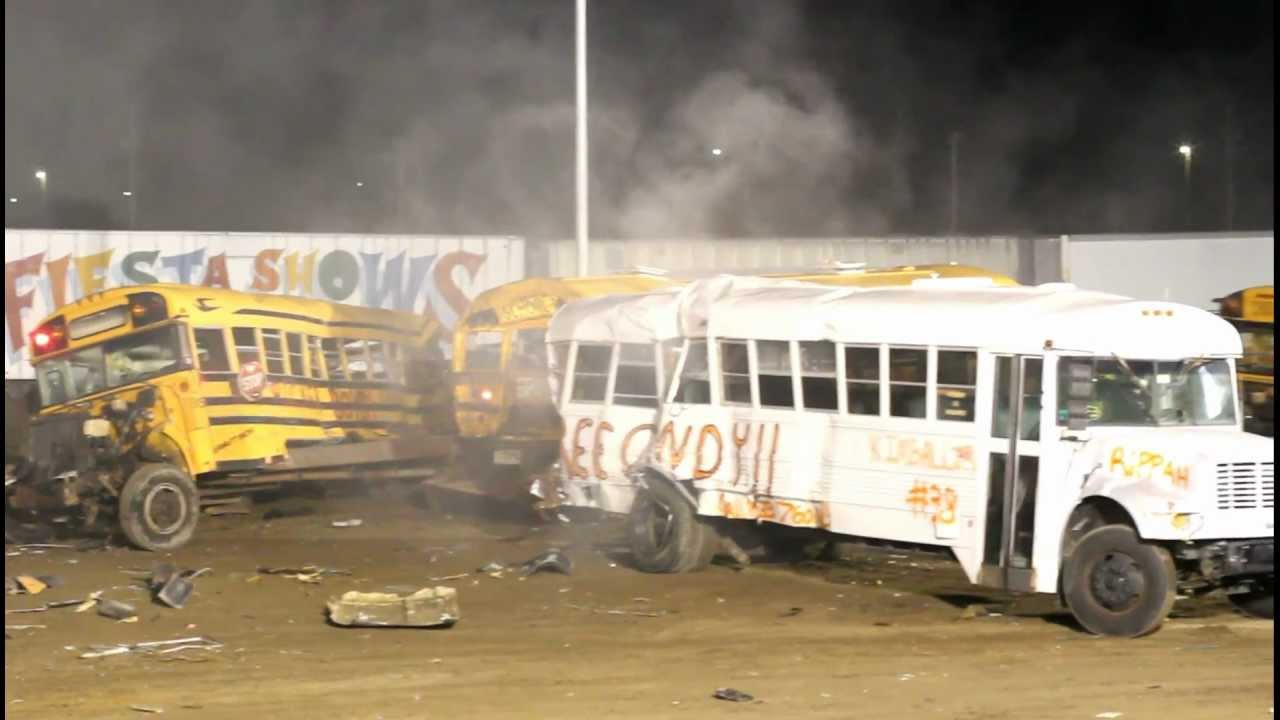School Bus Demolition Derby - YouTube