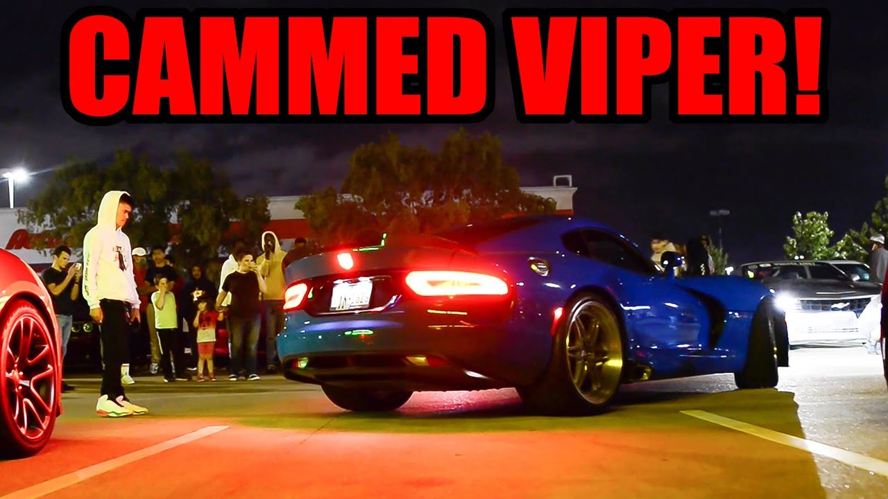 Crashing A MOPAR MEET in a CAMMED Dodge VIPER! (It Sounds So Good ...