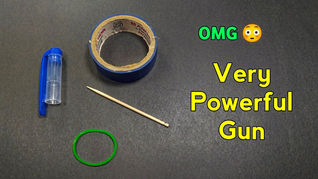 How To Make Pen Cap Gun | Mini Cap Gun | Pen Cap Gun | Shooter Gun ...
