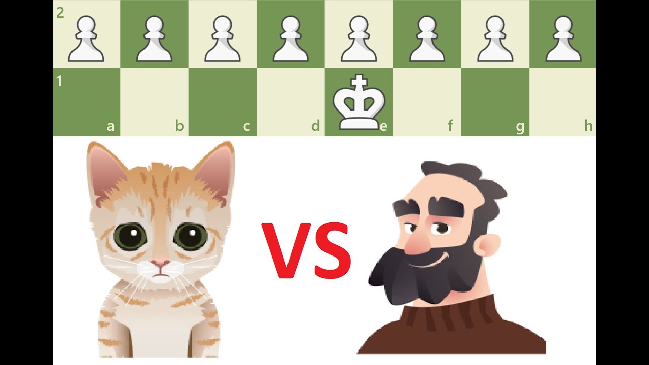 Can Mittens beat Martin with 8 pawns? - YouTube