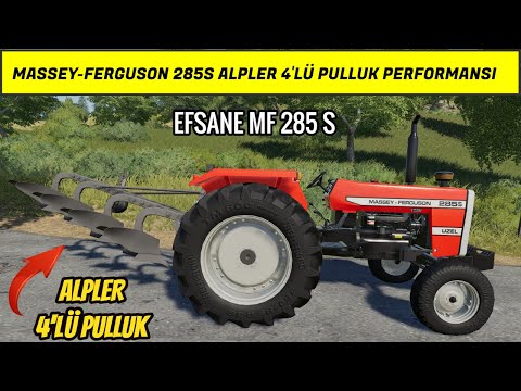 MASSEY FERGUSON 285S ve ALPLER PULLUK TARLA SÜRME