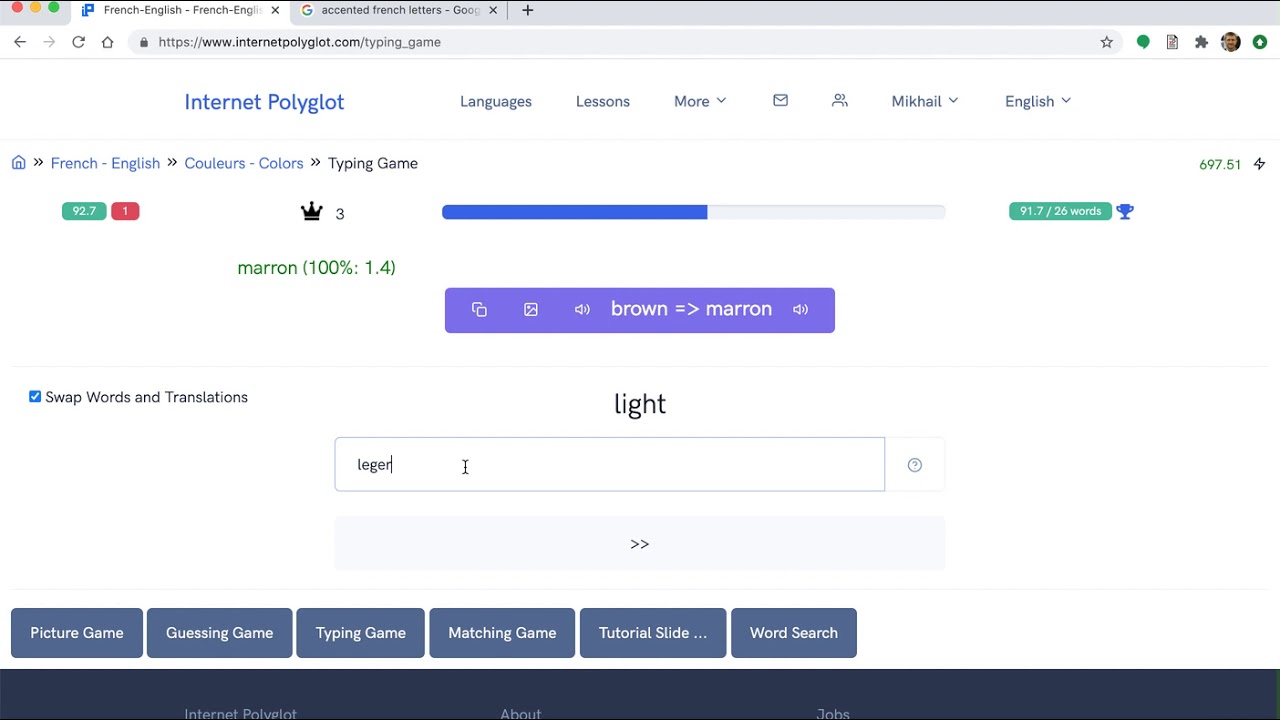 Internet Polyglot Best Practice #2 - Typing Game - YouTube