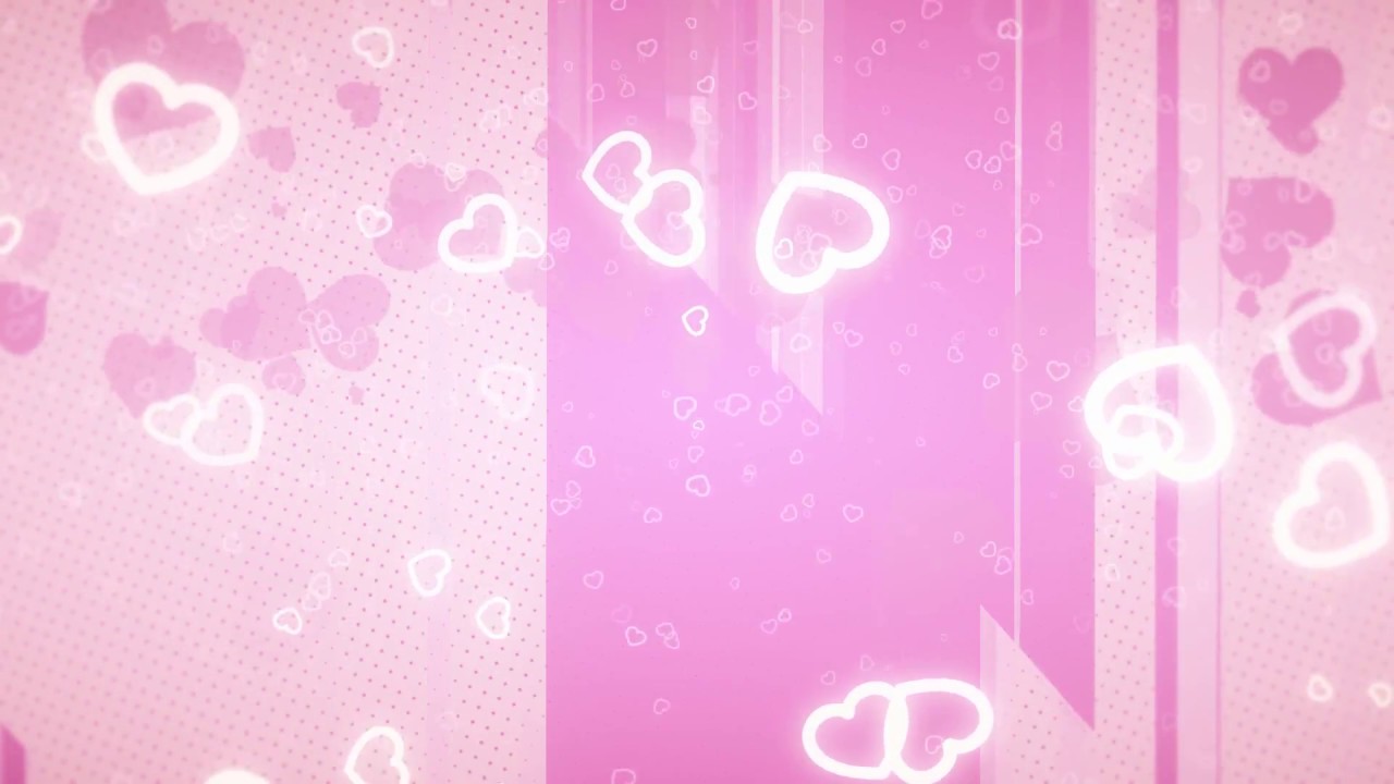 ROMANTIC HEART SHAPE PINK MOTION WALLPAPER|| ROMANTIC MOTION BACKGROUND ...
