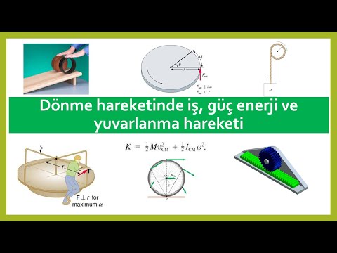 Dönme hareketinde iş güç ve enerji ve yuvarlanma hareketi