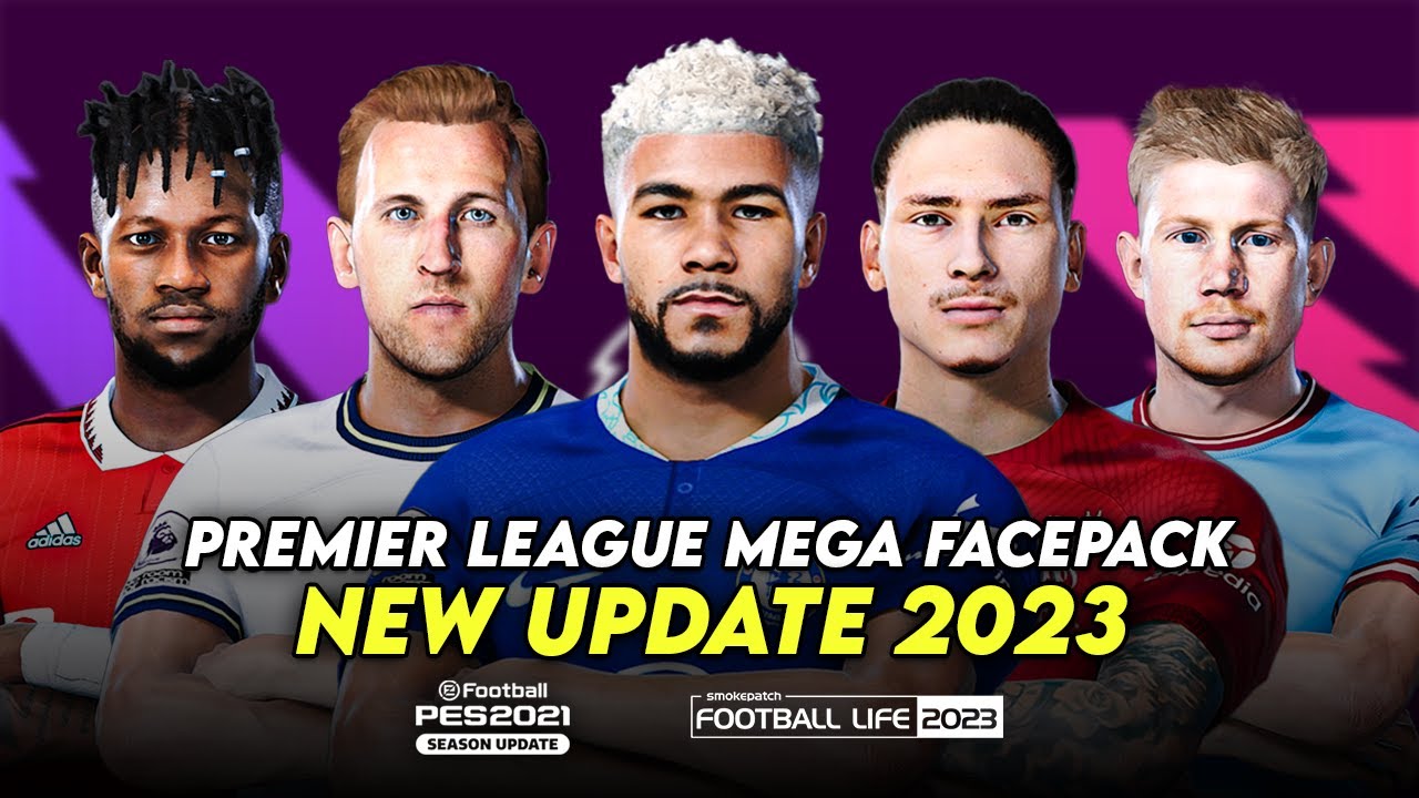 V1 PREMIER LEAGUE MEGA FACEPACK NEW UPDATE | SIDER AND CPK | PES 2021 ...