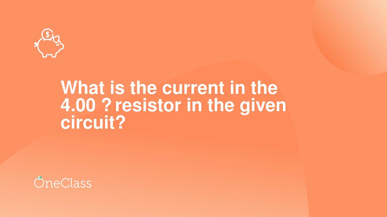 What is the current in the 400 Ω resistor in the given circuit? - YouTube