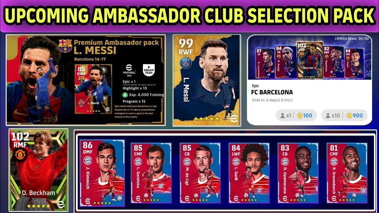 Upcoming Ambassador Pack New Club Selection Big Time Epic Pack In ...