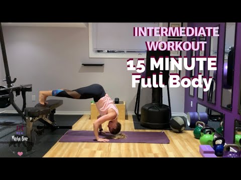 INTERMEDIATE WORKOUT I Bodyweight Exercises I 15 Minutes I No Equipment ...