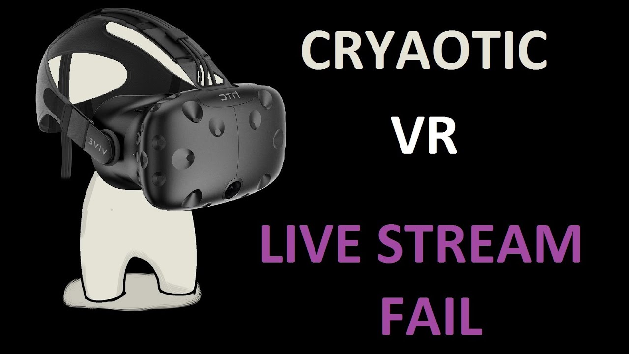 Live Stream Fail - Cryaotic VR Vive hitting ceiling fan fail - YouTube