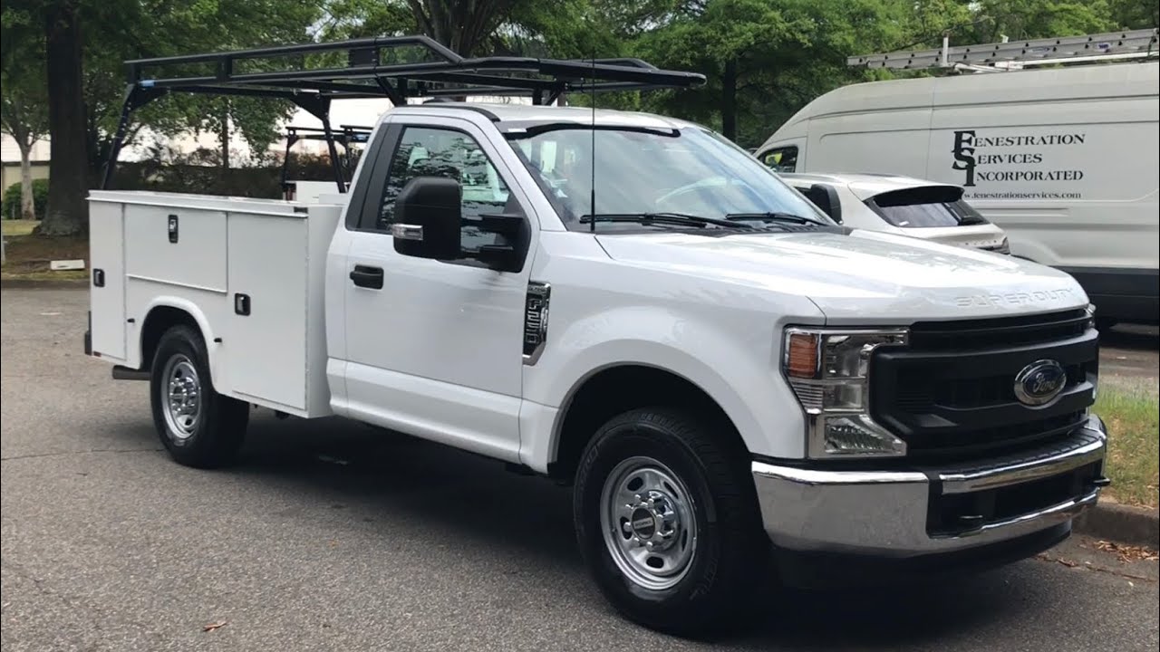 (Sold) NEW Ford Super Duty F250 Gas + 8ft Service Body Knapheide + Rack ...