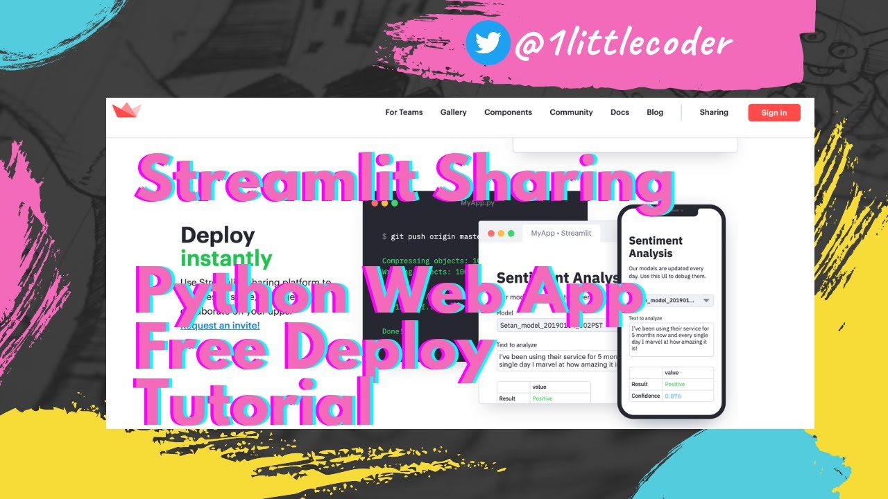Free Ml Web App Deploy Using Streamlit Sharing One Click Deployment Youtube