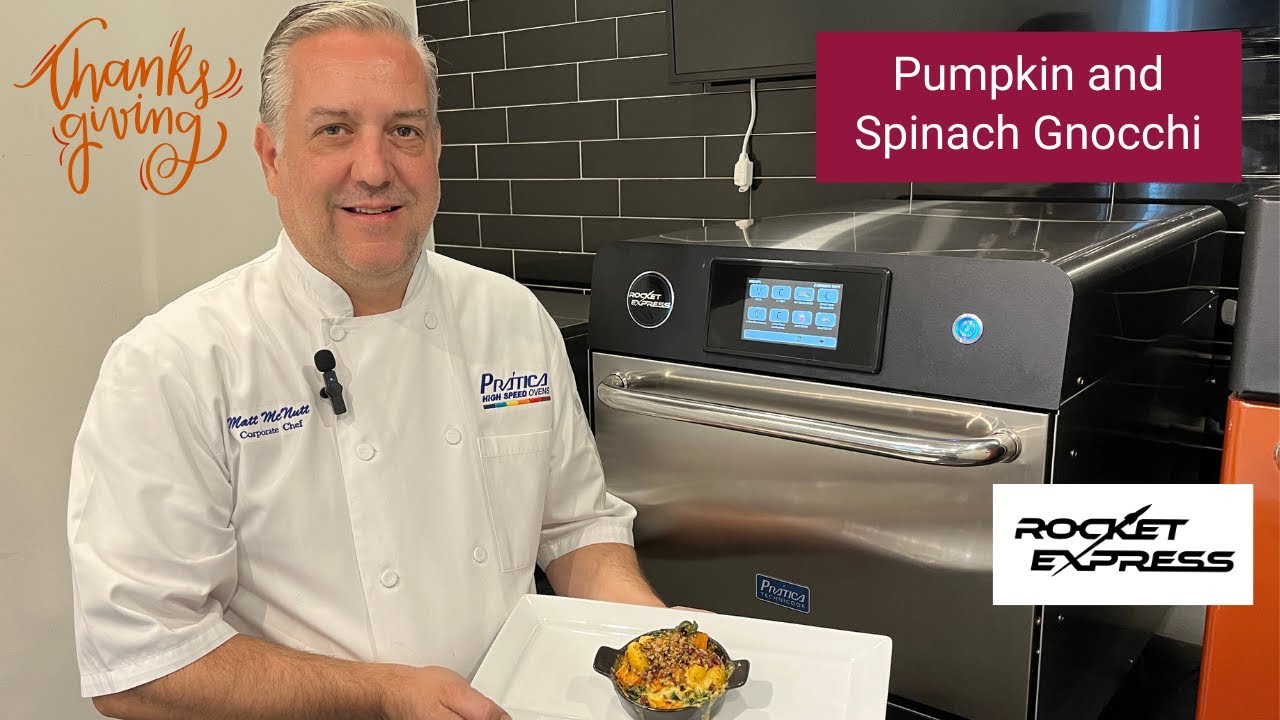 Pumpkin and Spinach Gnocchi in a Rocket Express | Prática High-Speed ...