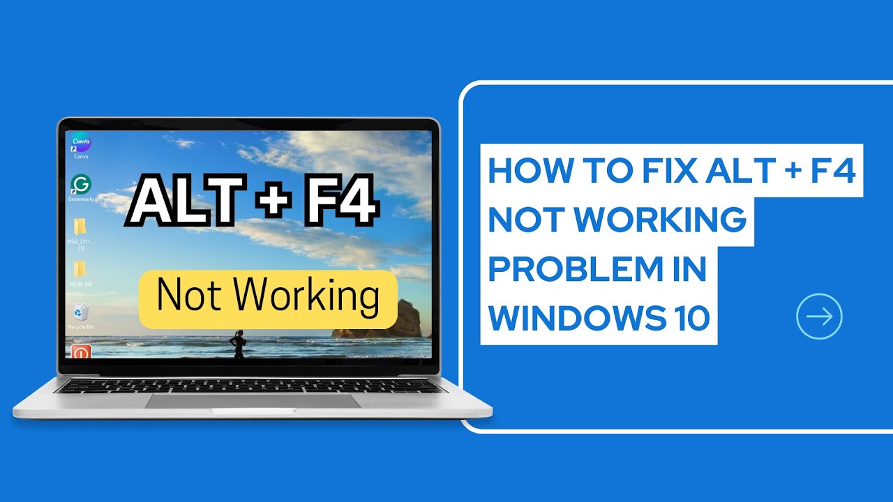 How to Fix ALT + F4 Not Working Problem in Windows 10 - YouTube