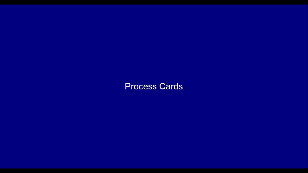 Process Card Definitions - YouTube