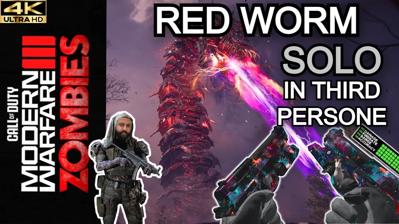 COD !! MW3 !! Zombies !! Red Worm !! Solo !! In Third Person !! # ...