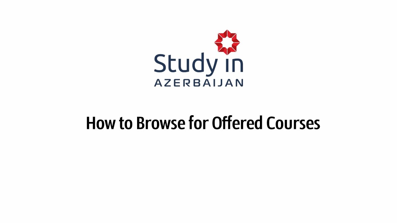 How to Browse for Offered Courses - YouTube