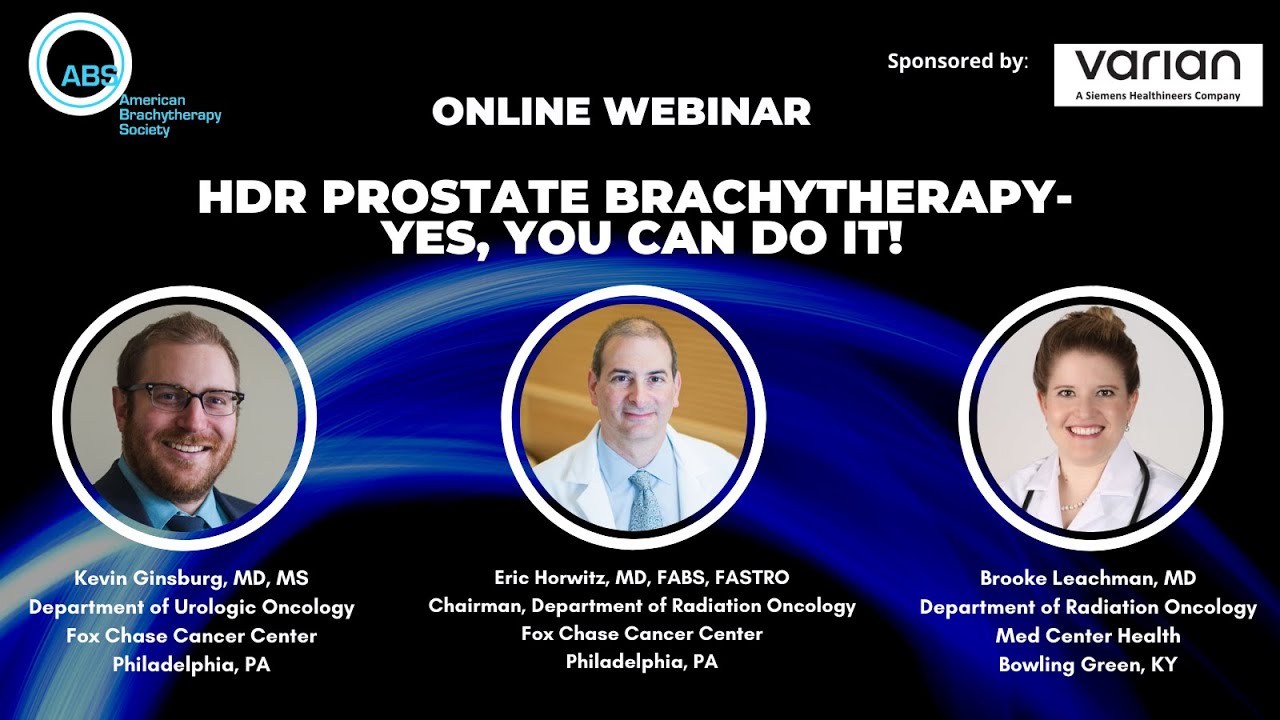 HDR Prostate Brachytherapy - Yes, You Can Do It! - YouTube