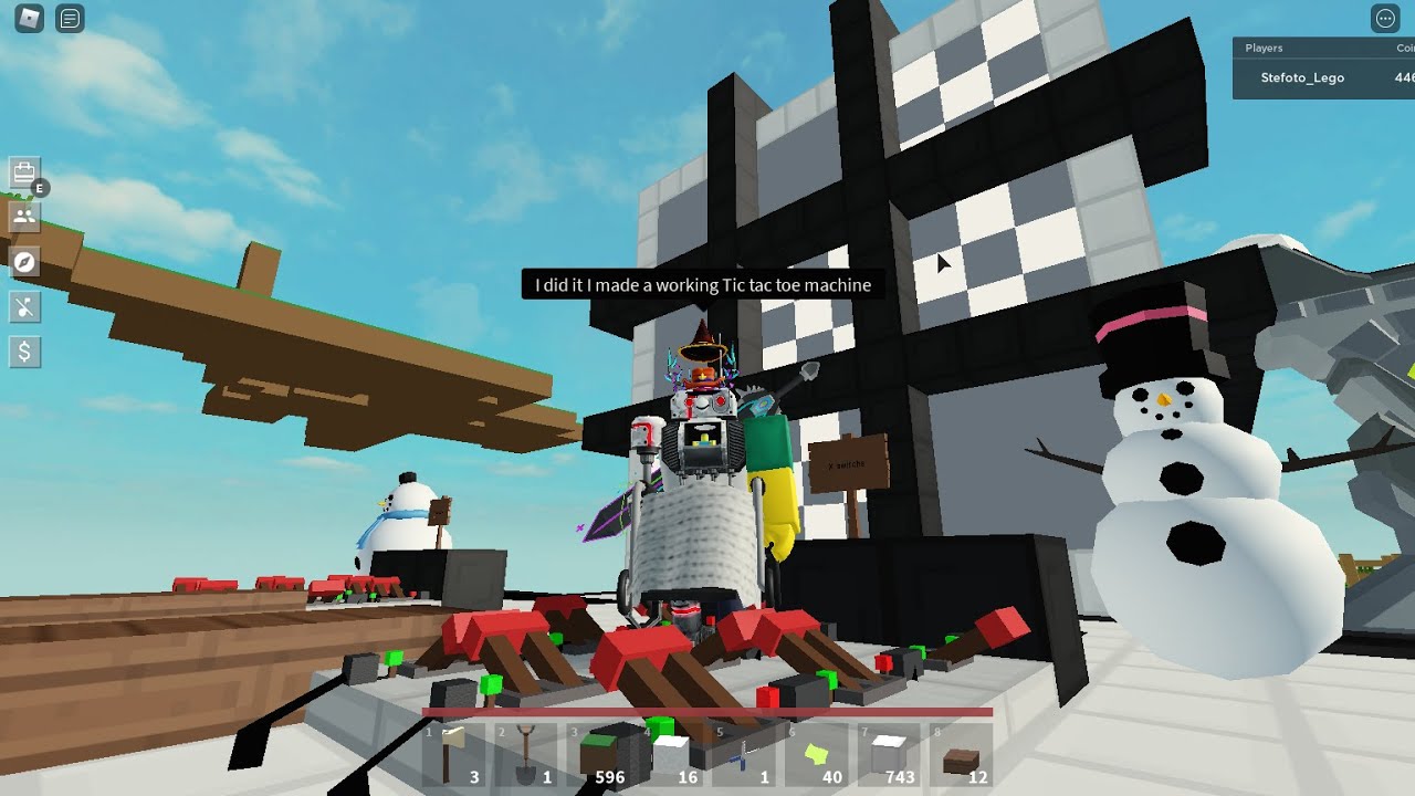 Roblox islands Tic tac toe machine - YouTube
