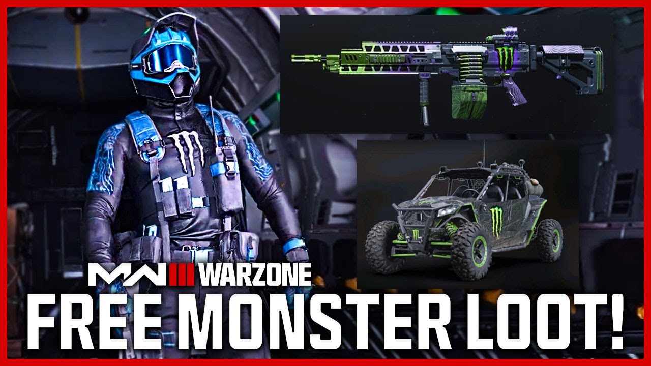How to Unlock Blue Monster Energy Skin, Blueprint & Vehicle Skin for ...
