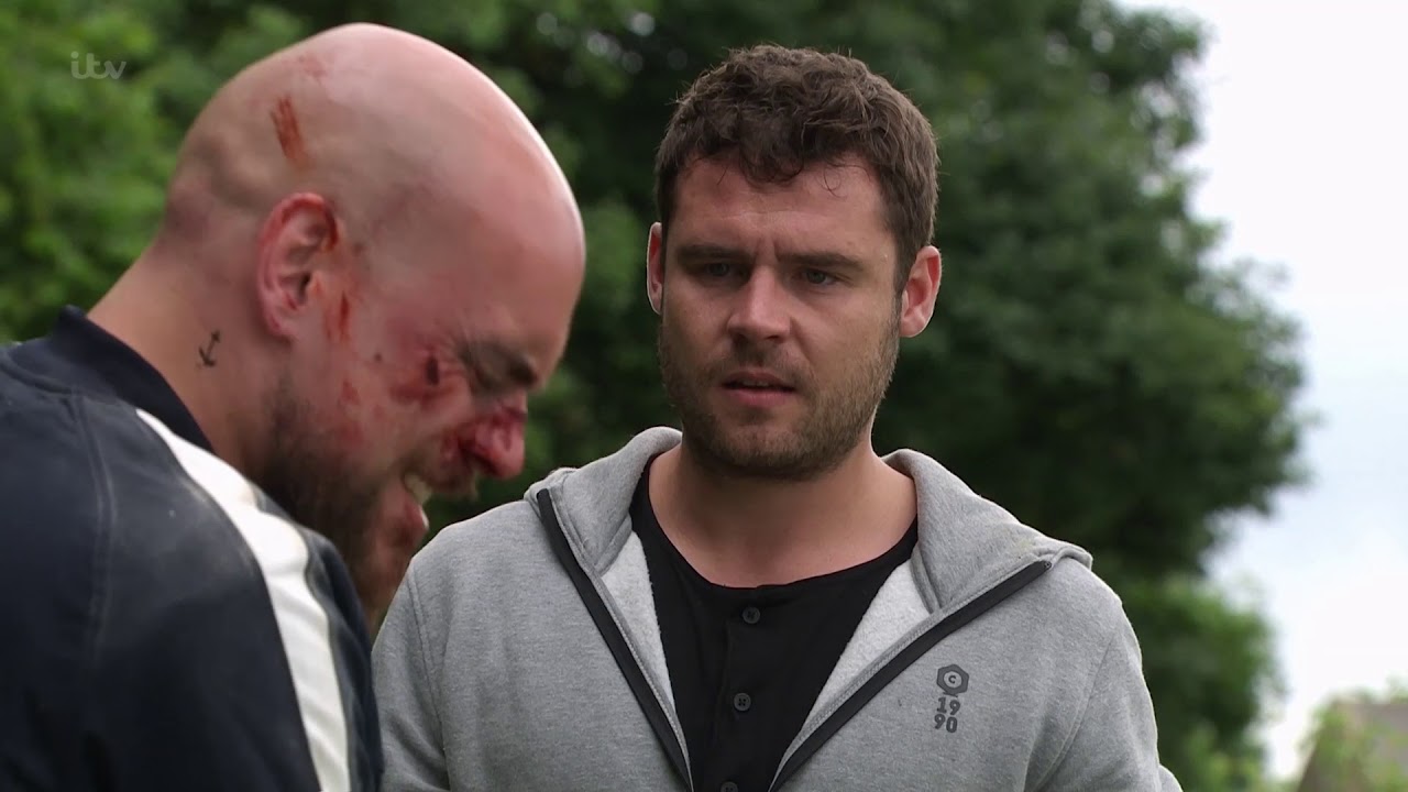 Aaron Helps Jason Recover From Cain's Beating - Emmerdale - YouTube