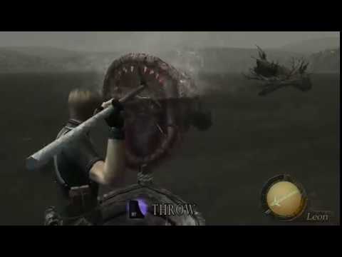 Resident Evil 4 HD Walkthrough (Part 8) BIG FISH DEL LAGO BOSS FIGHT 2 ...