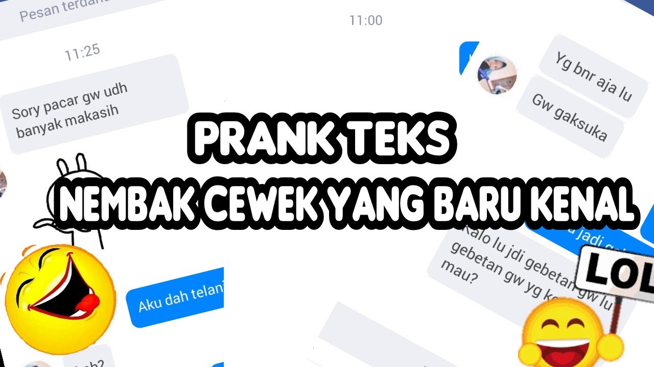 (PRANK TEKS) PRANK NEMBAK CEWEK YANG BARU DIKENAL - YouTube