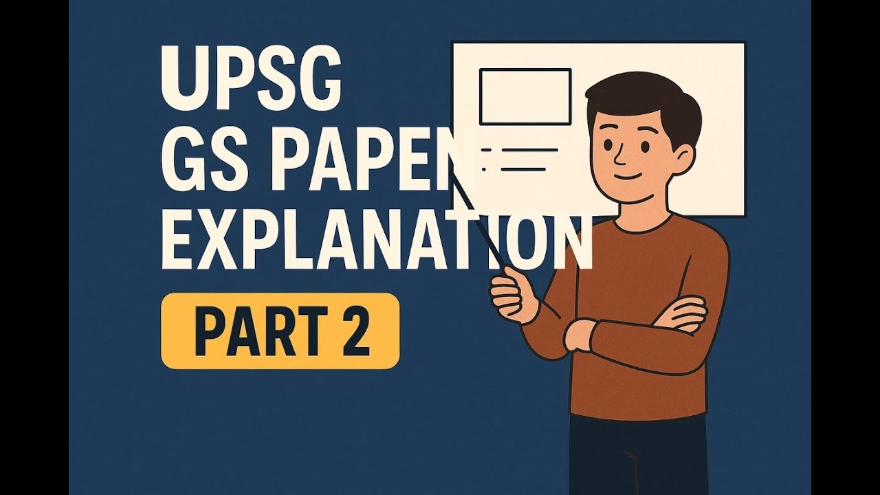 UPSC CSE General Studies Paper Explanation Part 2 - YouTube