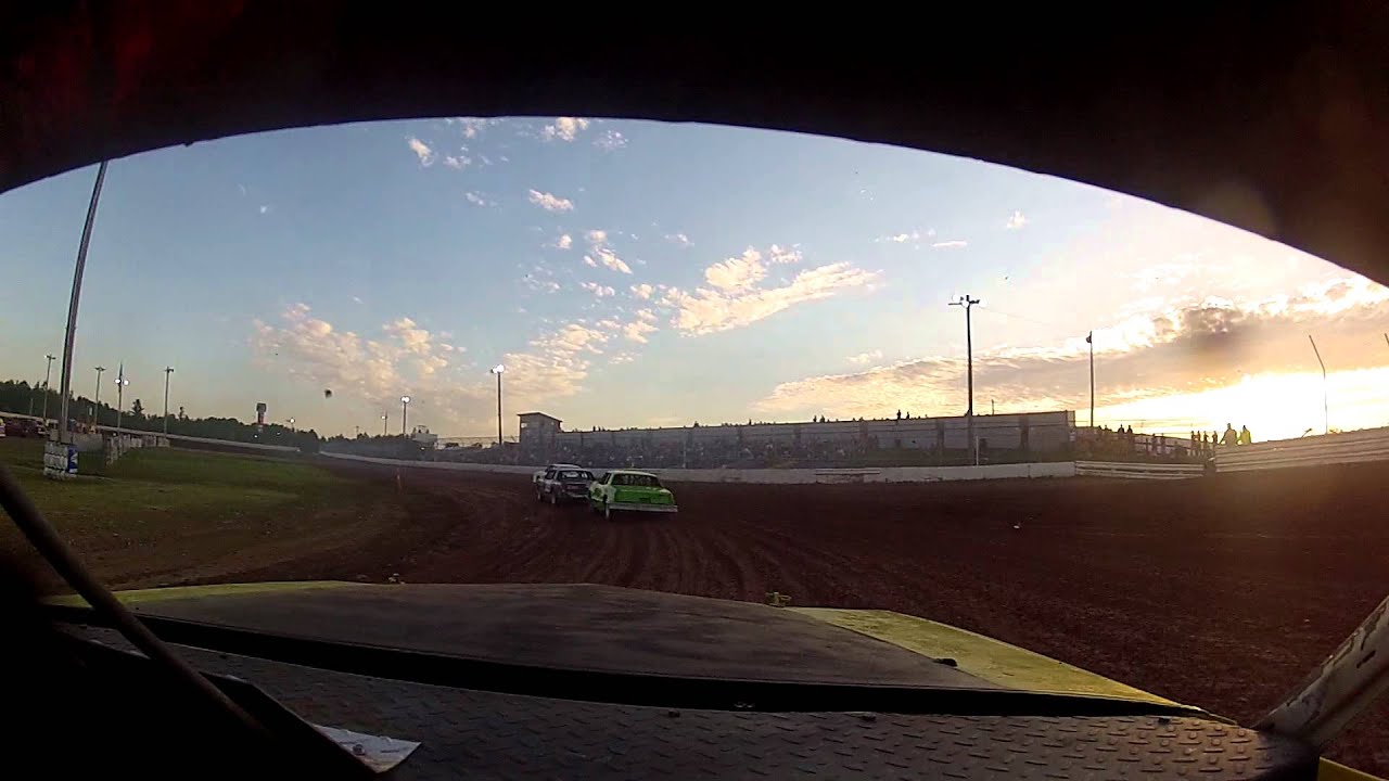 ABC Raceway heat race 6-15-13 In car - YouTube