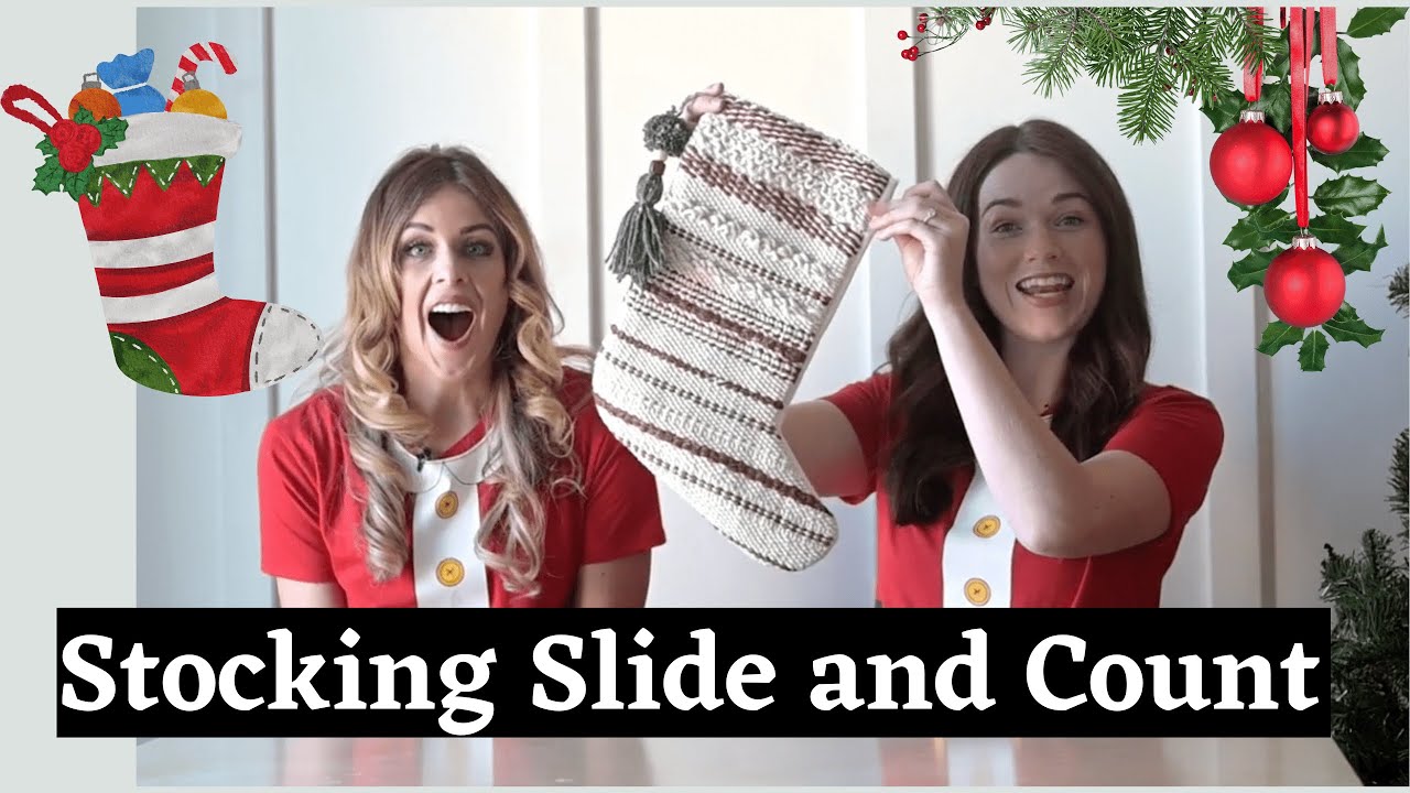 December Stocking Slide and Count | Play and Slide Math Activities for ...