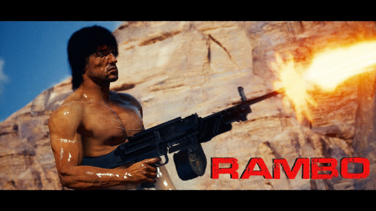 Rambo Machine Gun Gif