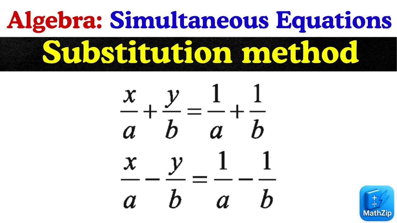 IGCSE & O-Level Math | Simultaneous Equations: Substitution Method | Ep ...