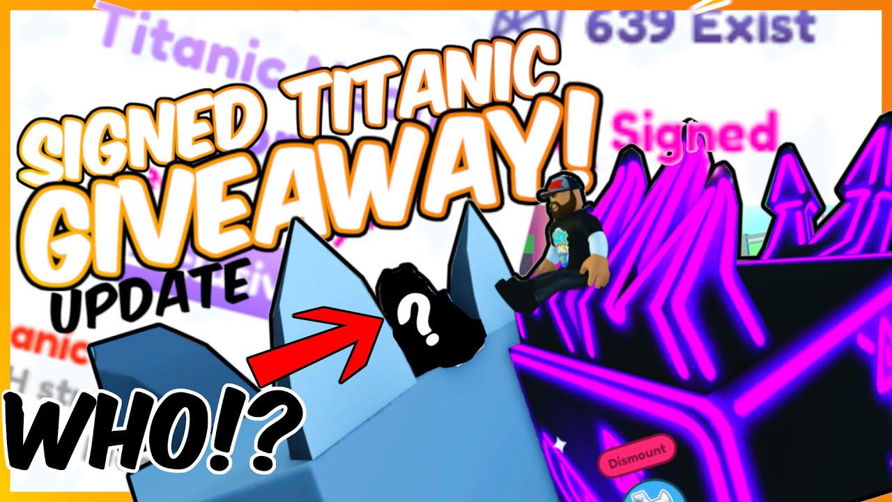 TITANIC NEON AGONY GIVEAWAY Update - Pet Sim X - ROBLOX - YouTube