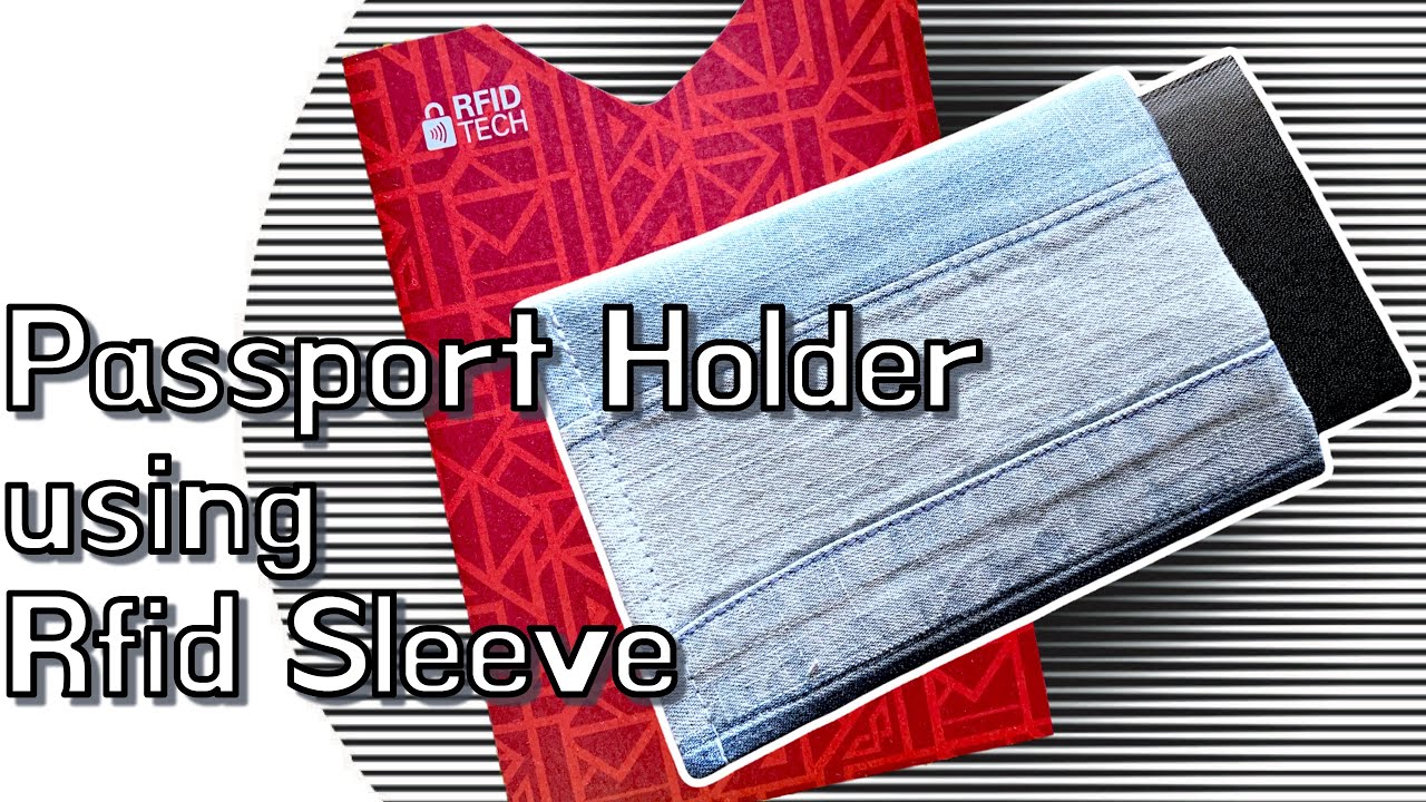 DIY Passport Holder using Rfid Sleeve/ 해킹방지 여권커버 만들기 - YouTube